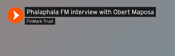 Phalaphala FM interview with Obert Maposa - FinMark Trust